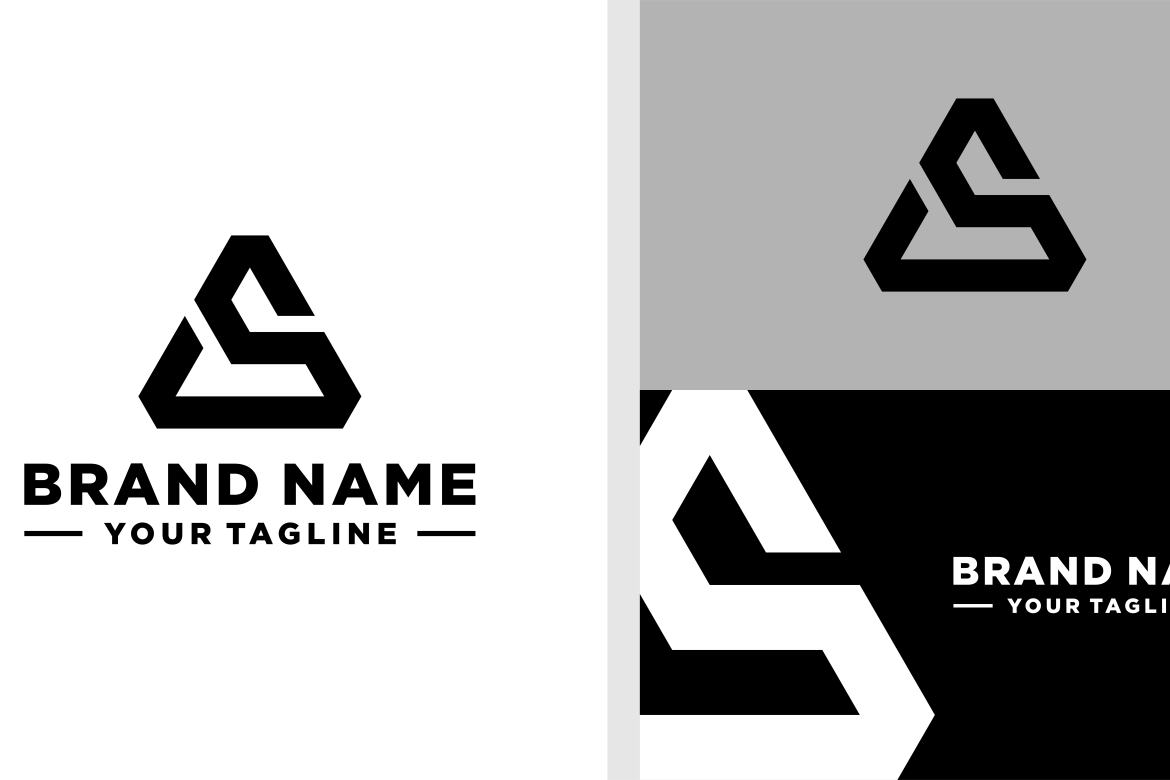 LETTER S FITNESS LOGO TRIANGLE GEOMETRIC EDITABLE | Deeezy