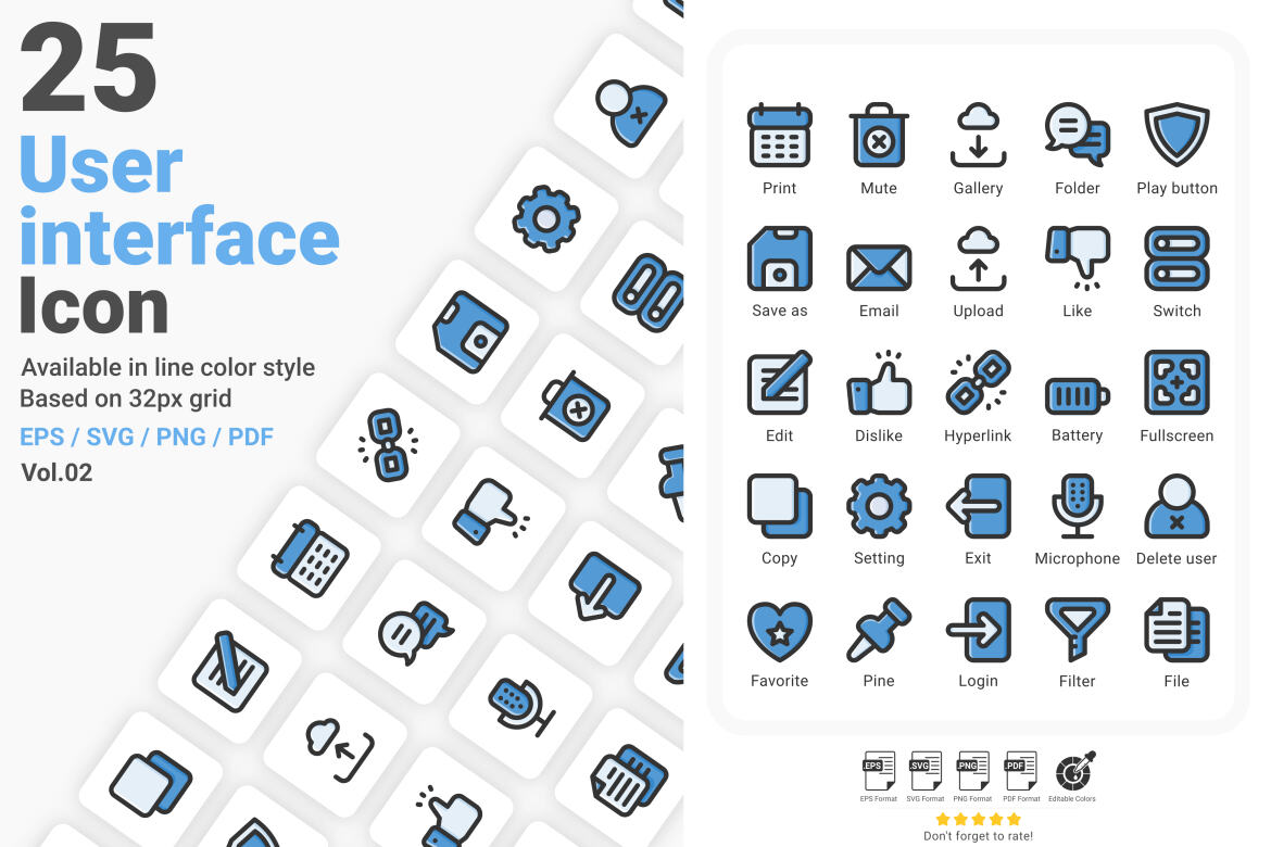 User Interface Icon Pack Vol.02 | Deeezy