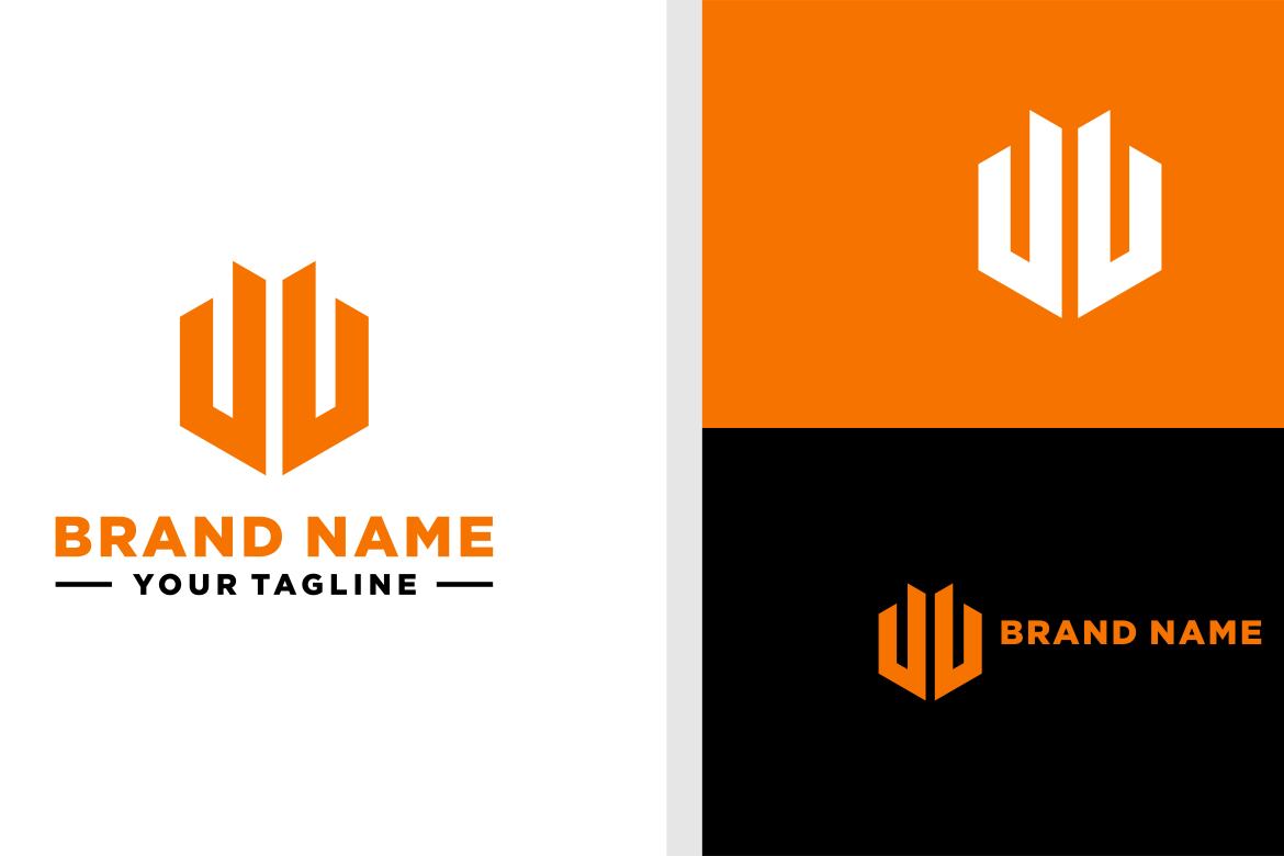 LETTER W MASK LOGO HEXAGON EDITABLE | Deeezy