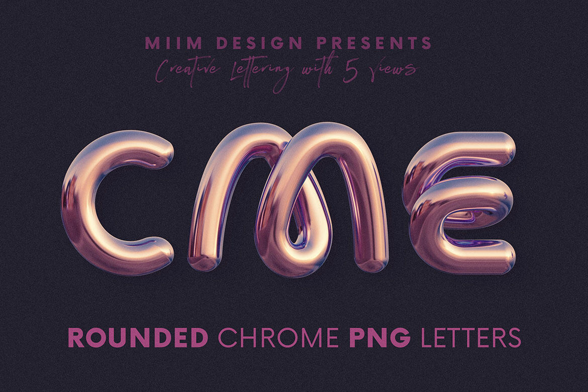 Rounded Chrome - 3D Lettering | Deeezy