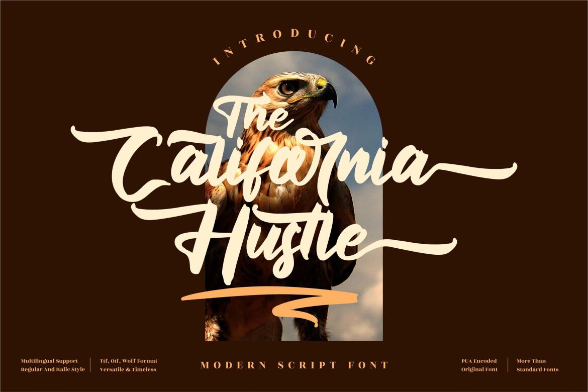 The California Hustle - Modern Script Font | Deeezy