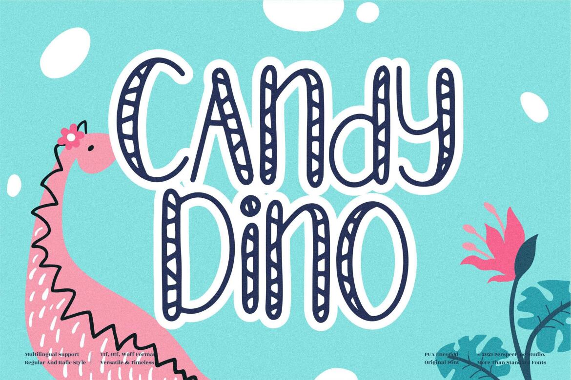 Candy Dino - Quirky Handwritten Font | Deeezy