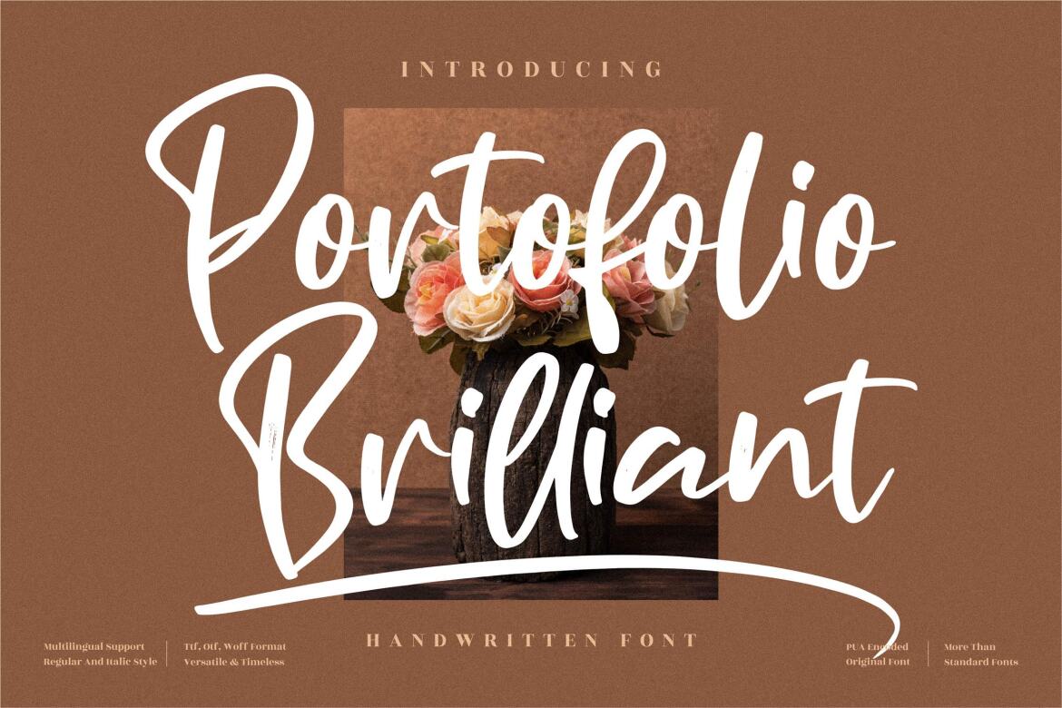 Portofolio Brilliant - Beautiful Handwritten Font | Deeezy