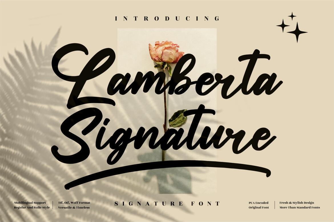 Lamberta Signature - Signature Script Font | Deeezy
