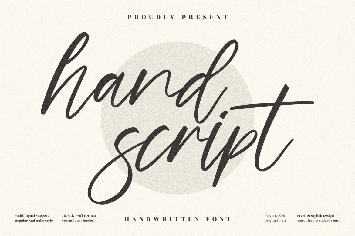 hand script - Beautiful Handwritten Font | Deeezy