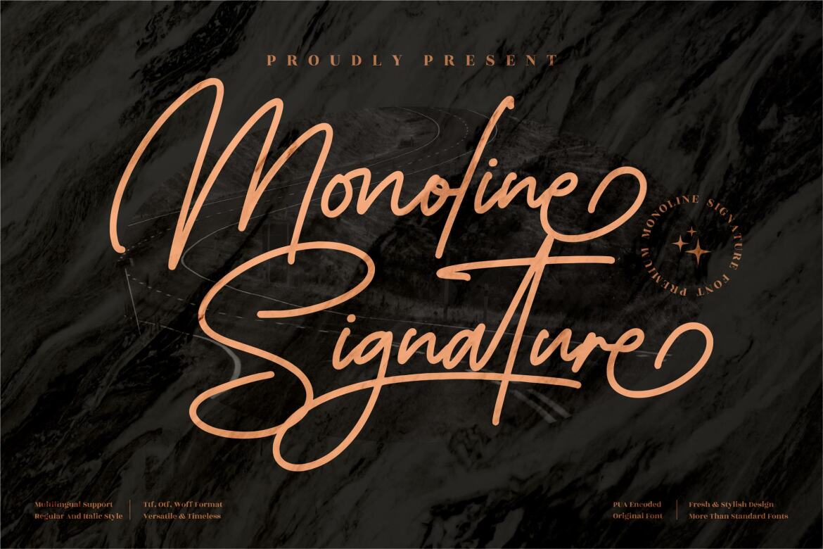 Monoline Signature - Handwritten Signature Font | Deeezy