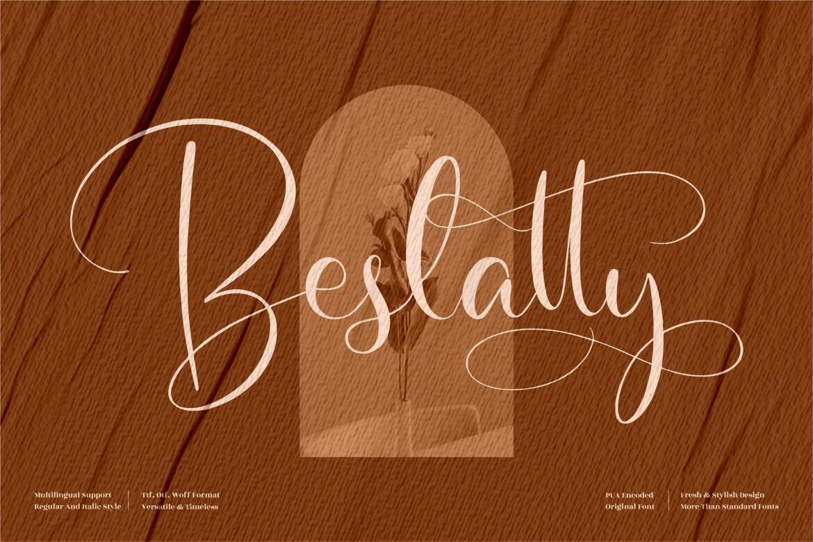 Beslatty - Beautiful Script Font | Deeezy