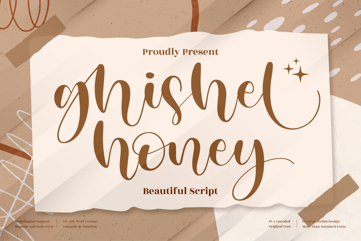 Ghisel Honey - Beautiful Script Font | Deeezy