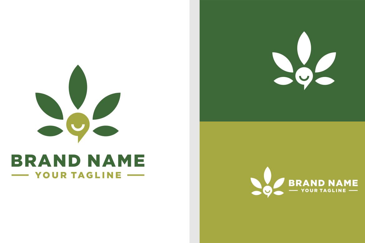 CANNABIS CHAT LOGO NEGATIVE SPACE EDITABLE | Deeezy