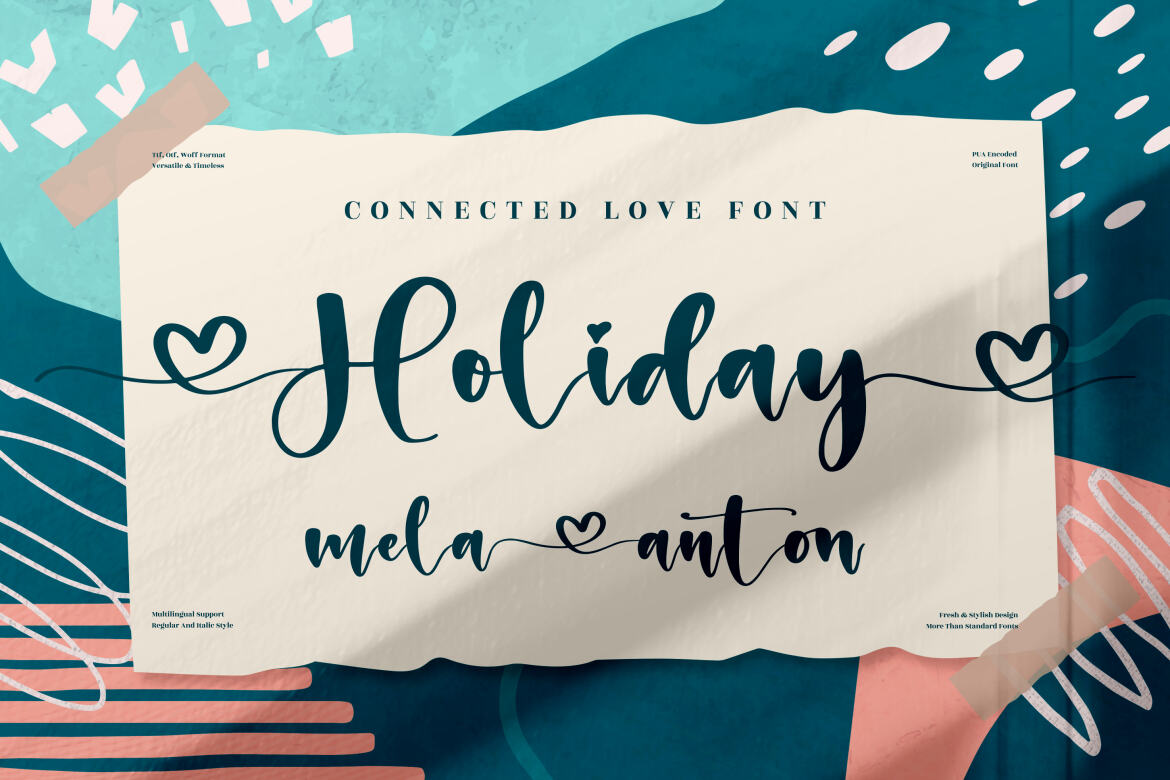 Holiday - Connecting Love Font | Deeezy