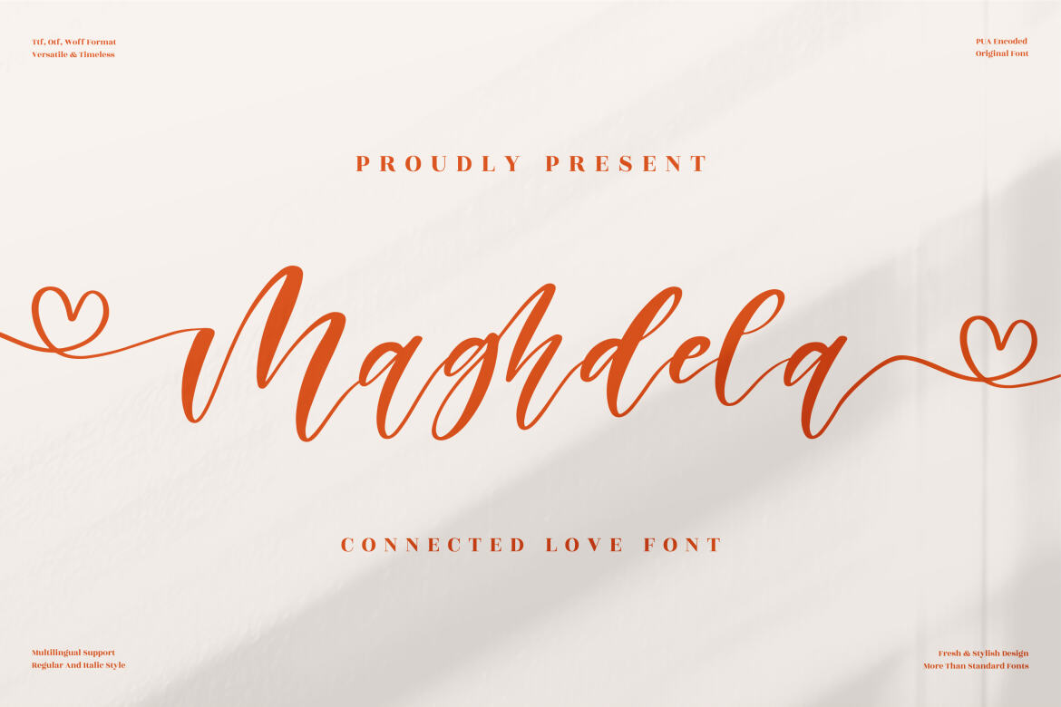 Maghdela - Connecting Love Font | Deeezy