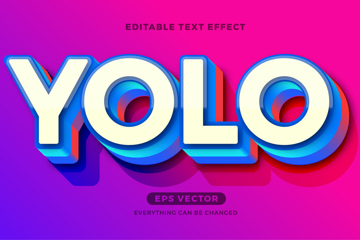 Young Lifestyle editable text effect vector template | Deeezy