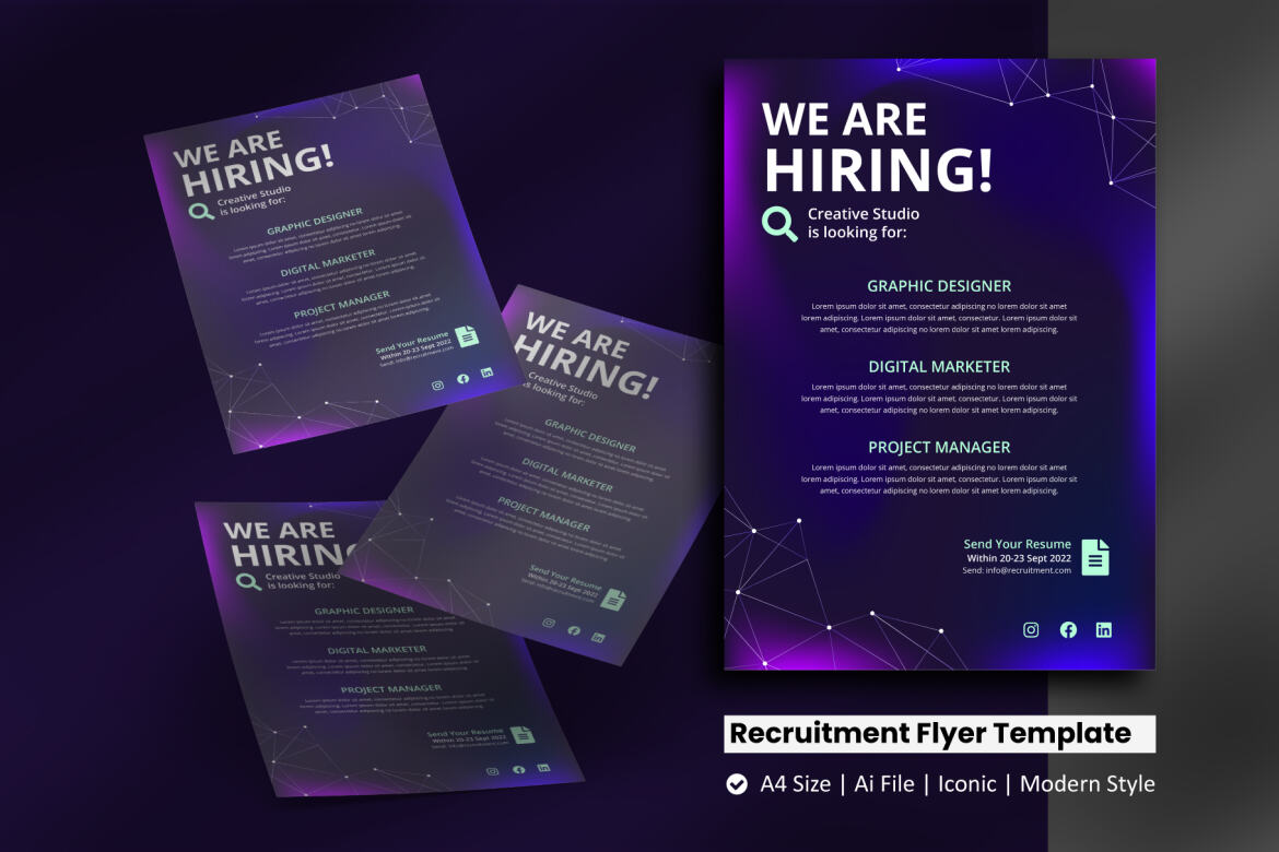 Scientist Recruitment Flyer Template | Deeezy