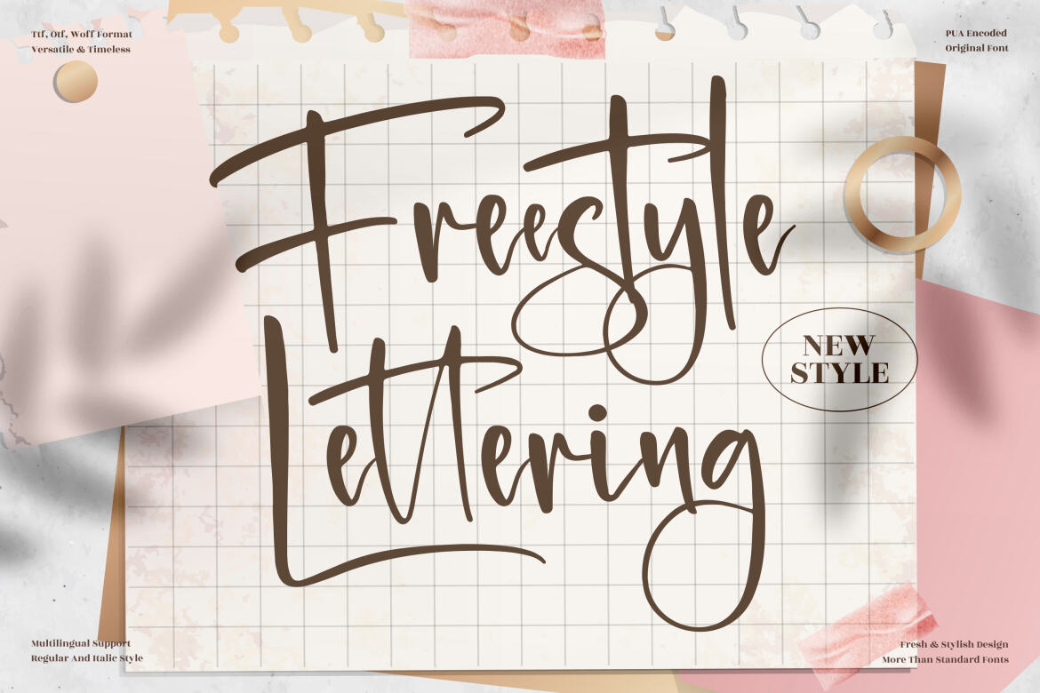 Freestyle Lettering – Beautiful Handwritten Font | Deeezy