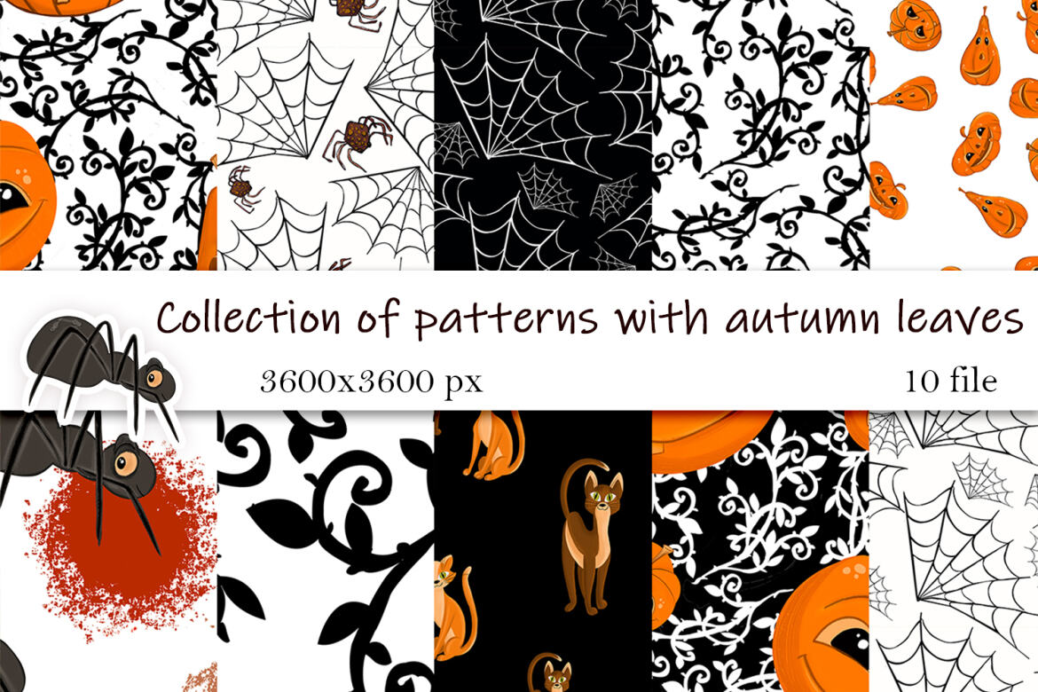 Happy Halloween digital paper | Deeezy