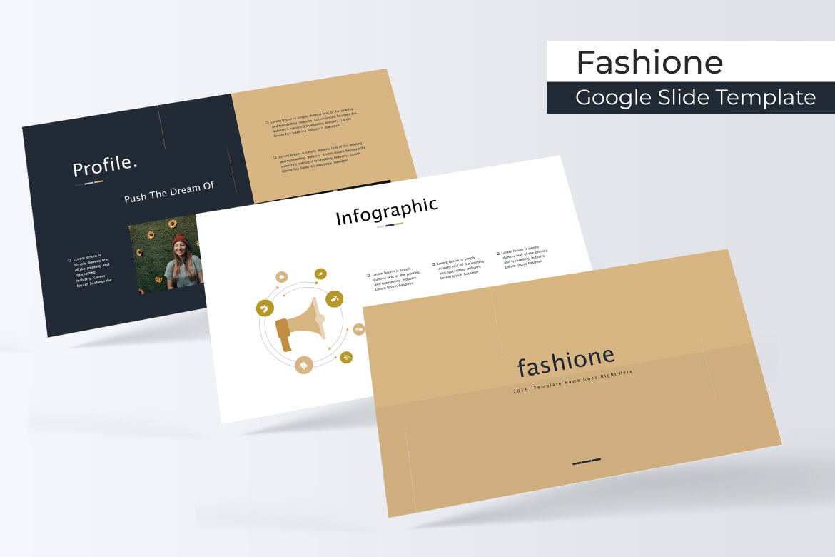 Fashione Google Slide Template Deeezy