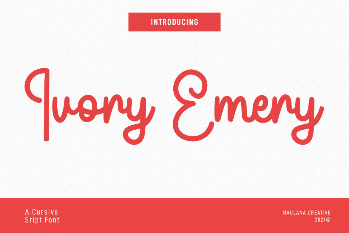 Ivory Emery - FREE Script Font | Deeezy