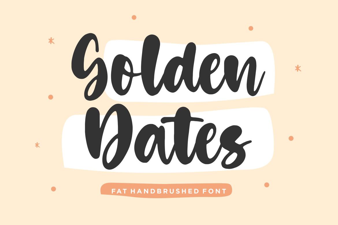Golden Dates Modern Calligraphy Font | Deeezy