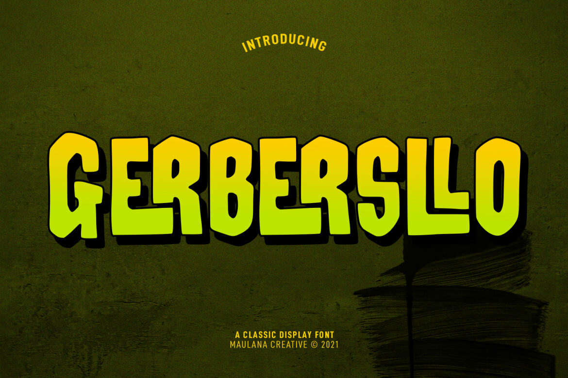 Gerbersllo Display Font | Deeezy
