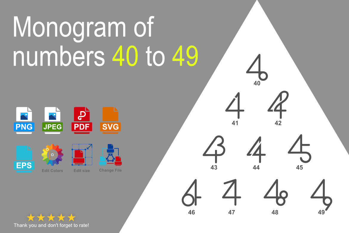 Monogram 40 to 49 - Free Logo | Deeezy