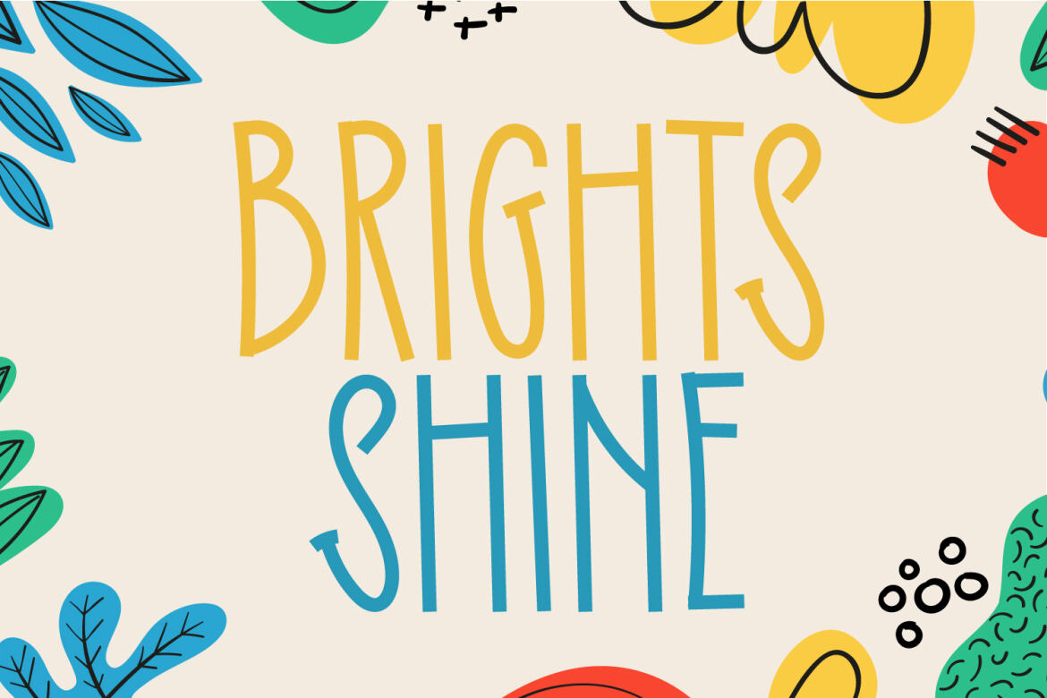 Bright Shine - Cute Display Font | Deeezy