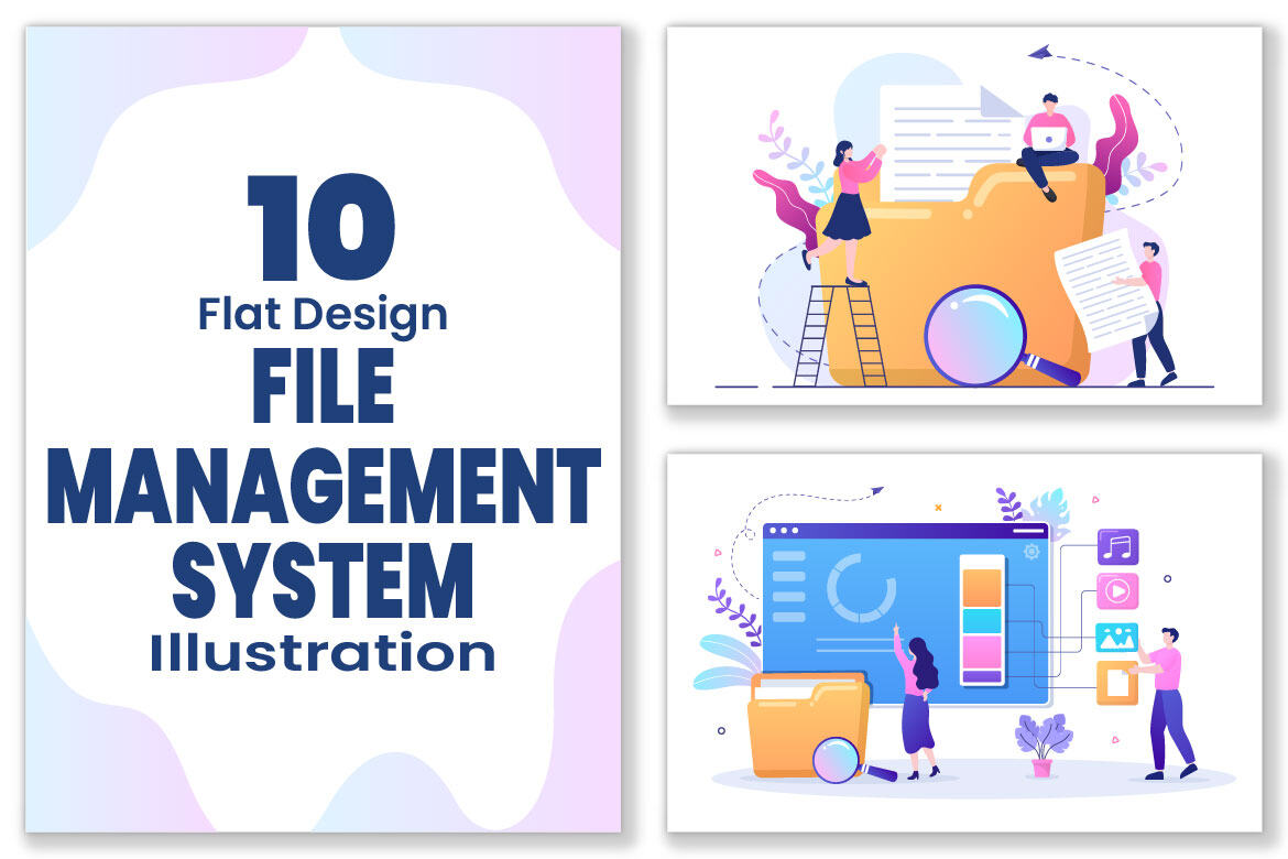 10 File Management System and Information Illustration | Deeezy