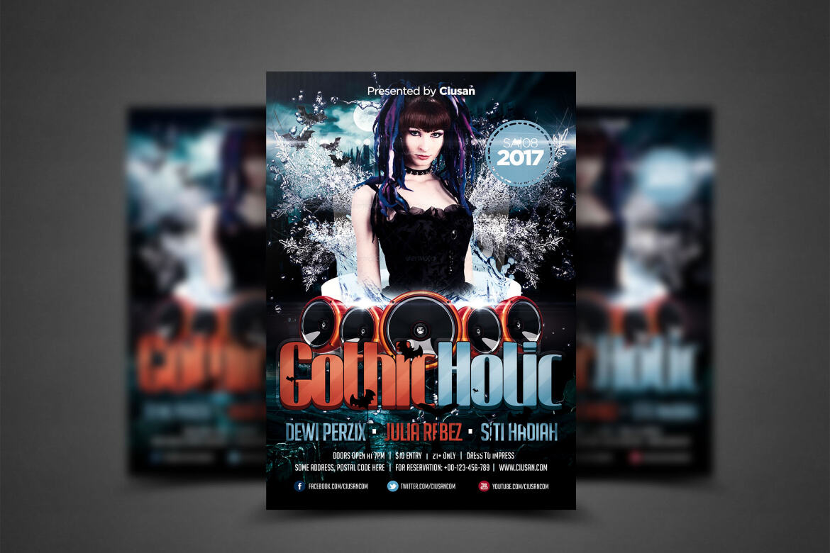 Gothic Holic Flyer Template | Deeezy