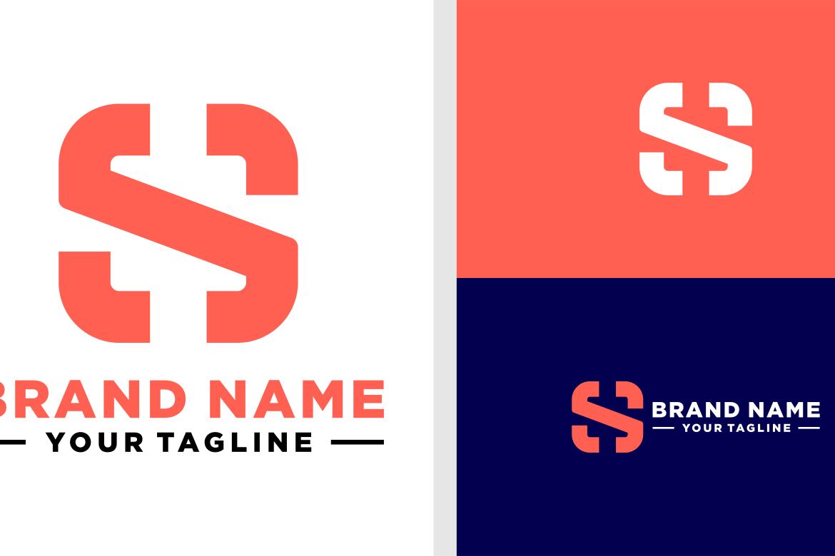 LETTER S LOGO SCREENSHOT NEGATIVE SPACE MONOGRAM EDITABLE | Deeezy