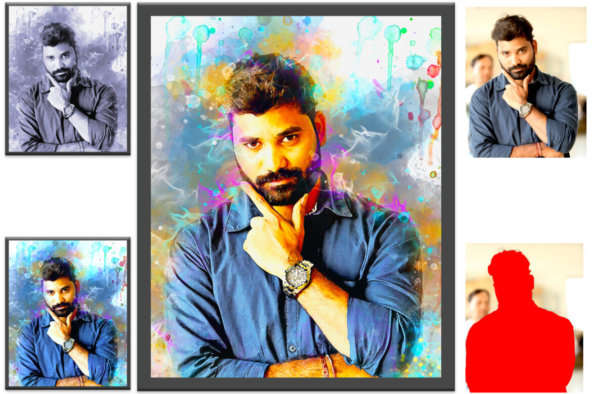 Watercolor Painting Photoshop Action | Deeezy