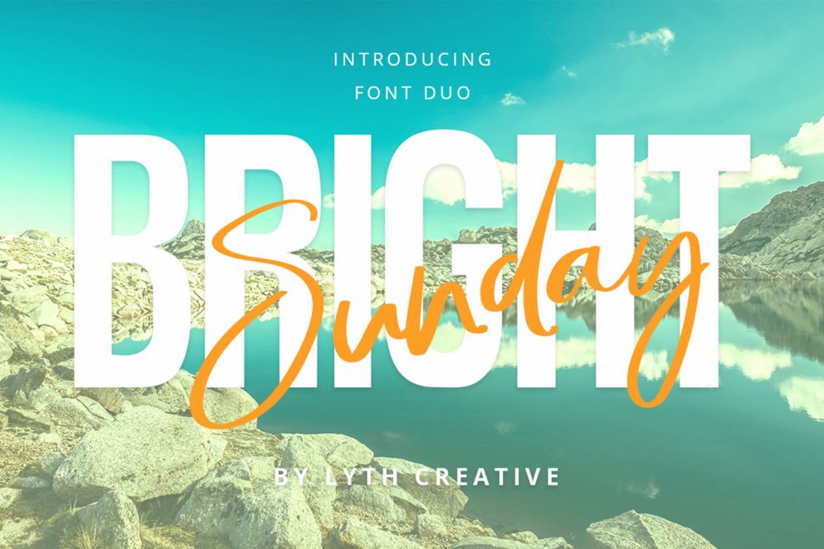 Bright Sunday Font Duo | Deeezy