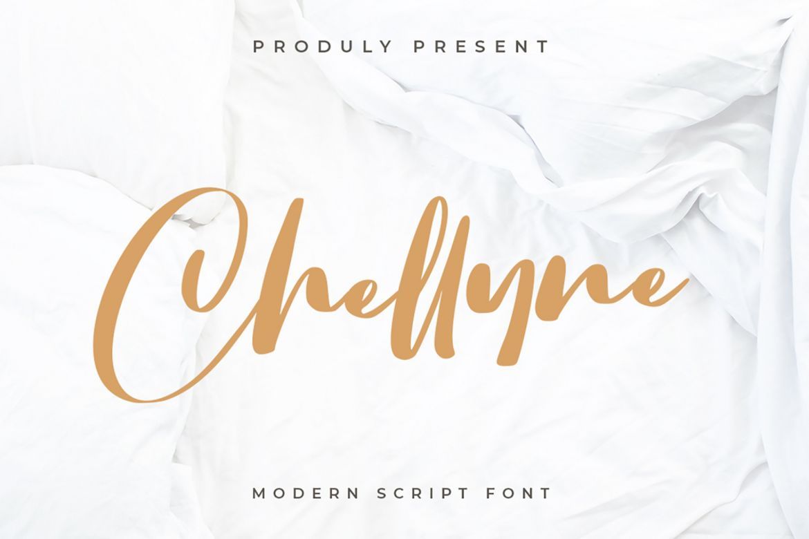 Chellyne - Modern Script Font | Deeezy