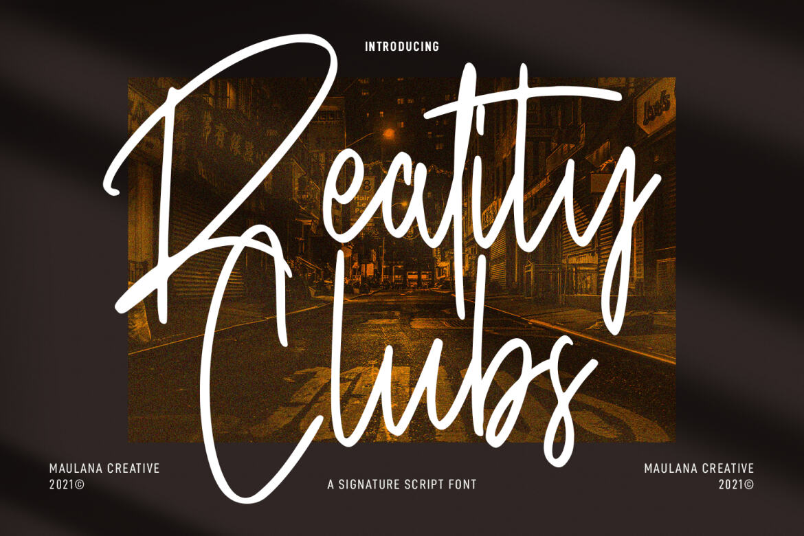 Reality Clubs Script Font | Deeezy
