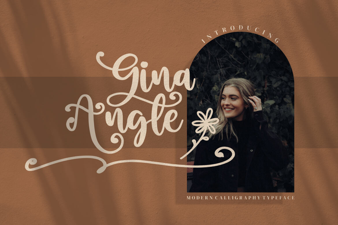Gina Angle - Calligraphy Font | Deeezy