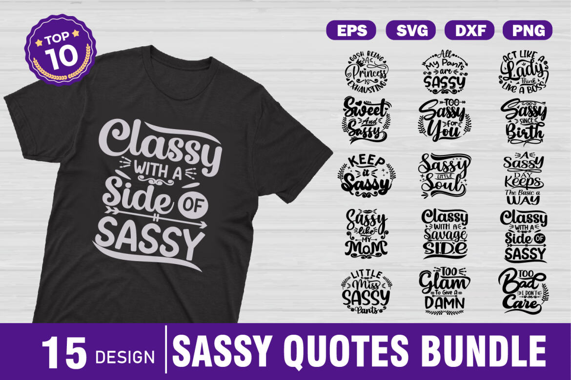 Sassy Quote SVG Bundle - Sassy SVG cut file | Deeezy