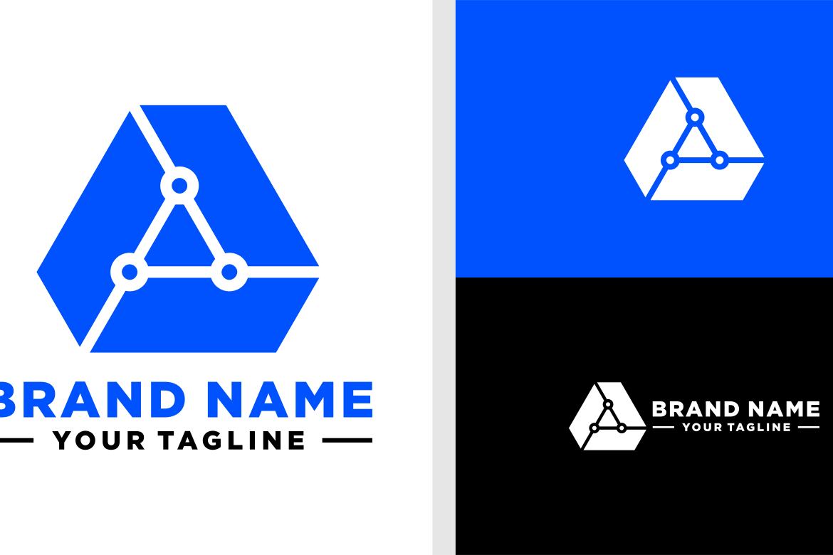 TRIANGLE LOGO CONNECTED TECHNOLOGY EDITABLE | Deeezy