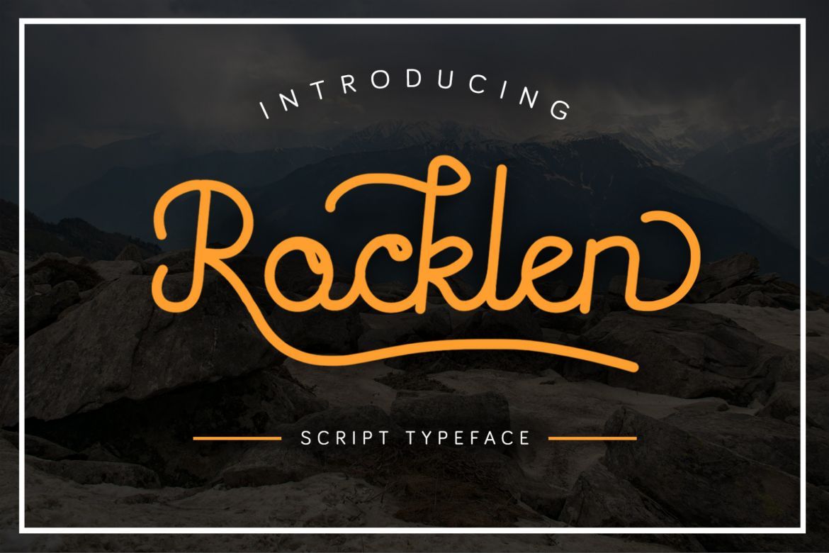 Rocklen Monoline Script | Deeezy