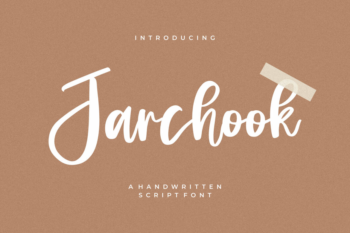 Jarchook - Handwritten Script Font | Deeezy