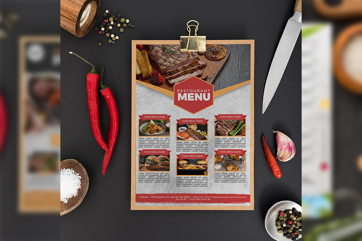 Elegant Food Menu | Deeezy