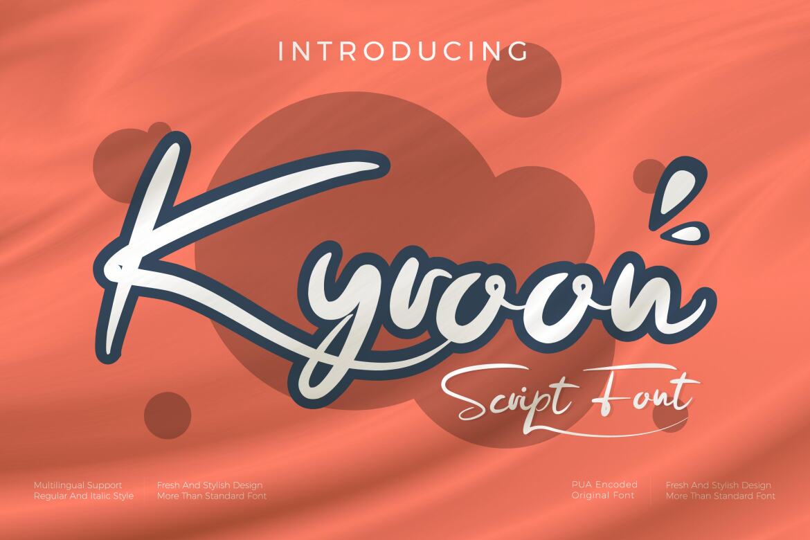 Kyroon - Script style font | Deeezy