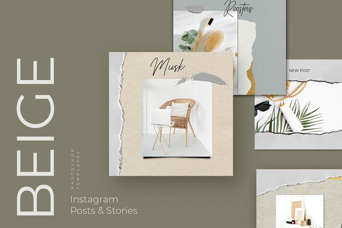 Beige Instagram Posts and Stories | Deeezy