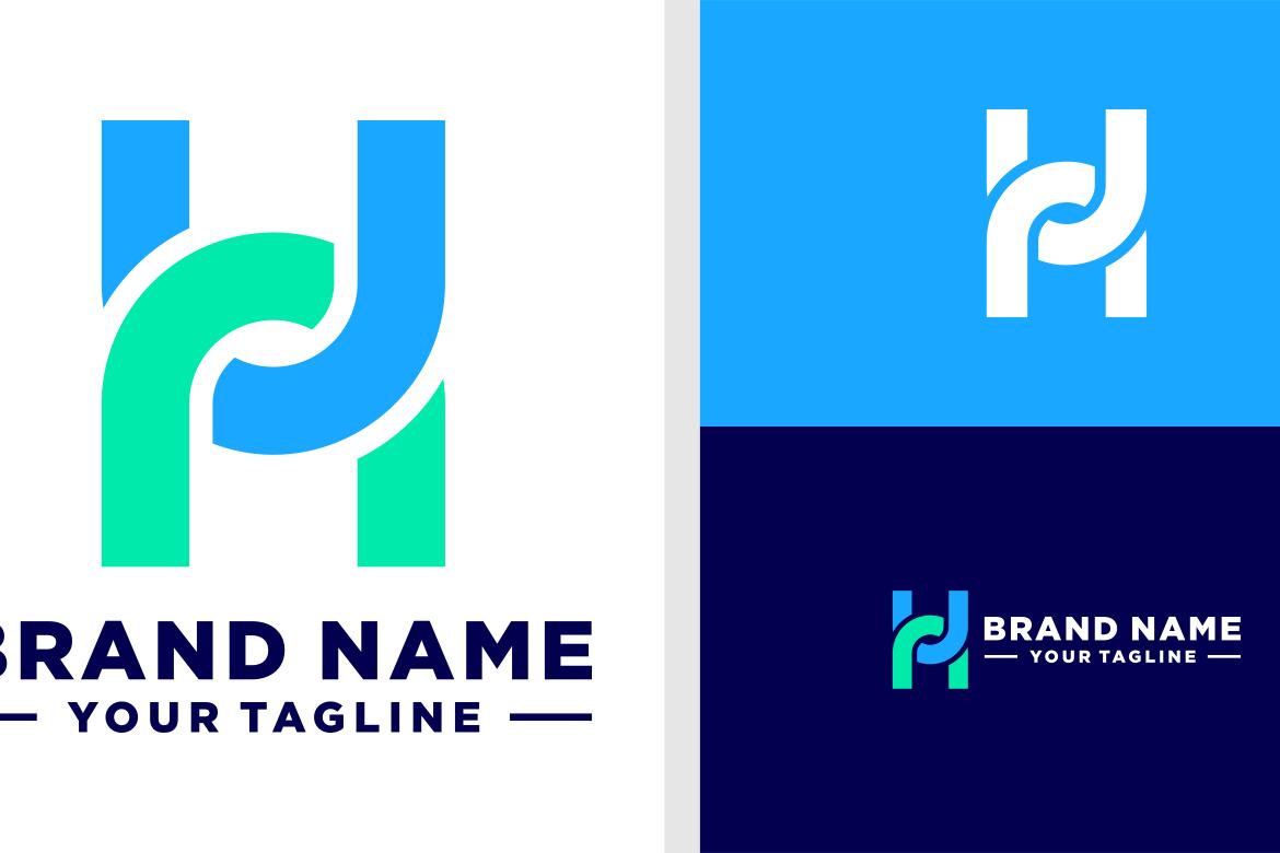 LETTER H LOGO CHAIN CONNECTED TECHNOLOGY EDITABLE | Deeezy