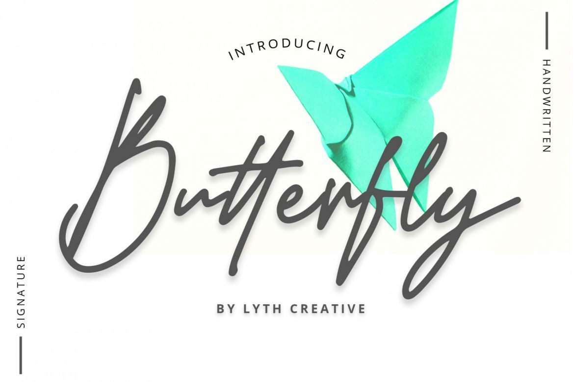 Butterfly Monoline Script | Deeezy