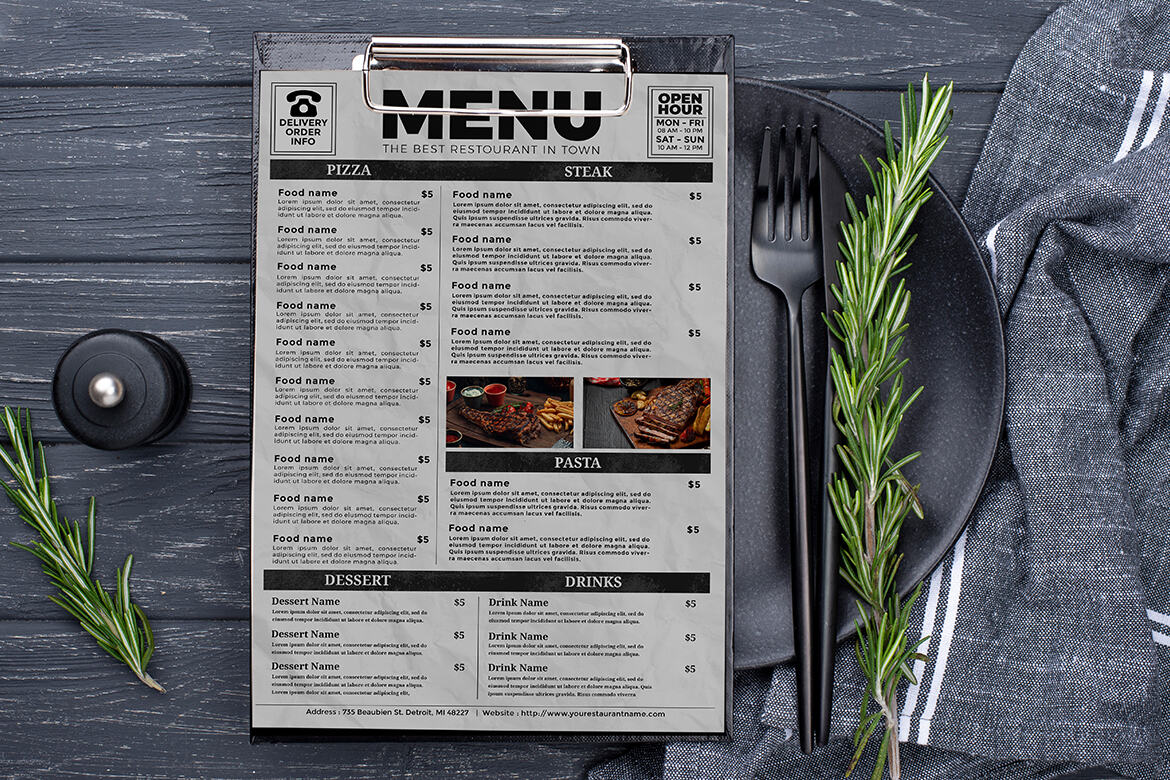 Minimalist Menu | Deeezy