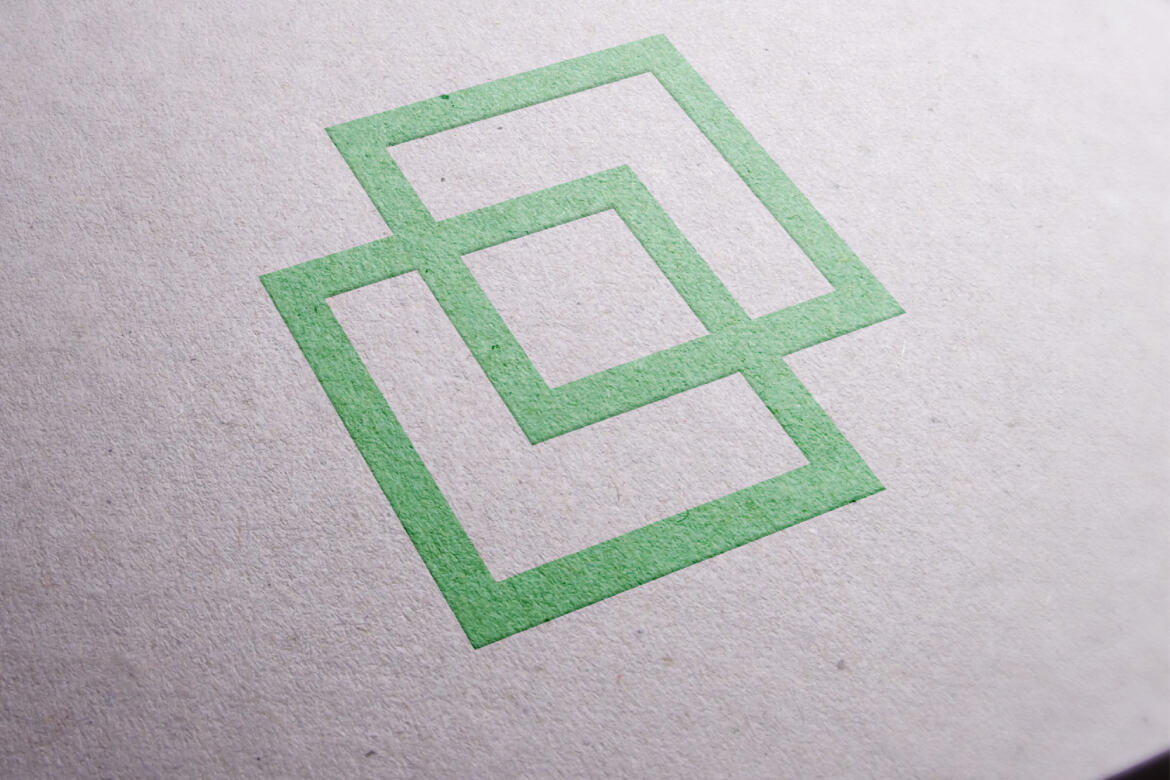 Green Rectangle logo design vector | Deeezy