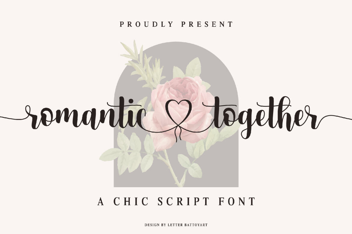 romantic together - a chic script font | Deeezy