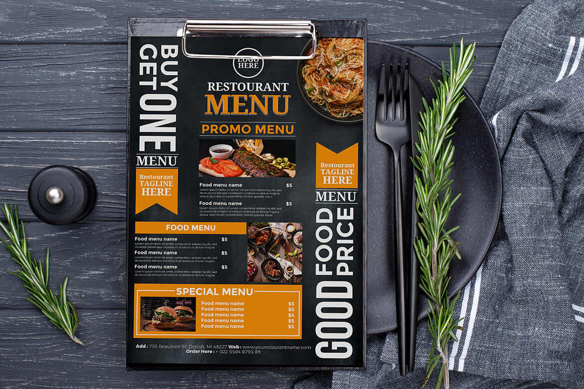 Restaurant menu | Deeezy