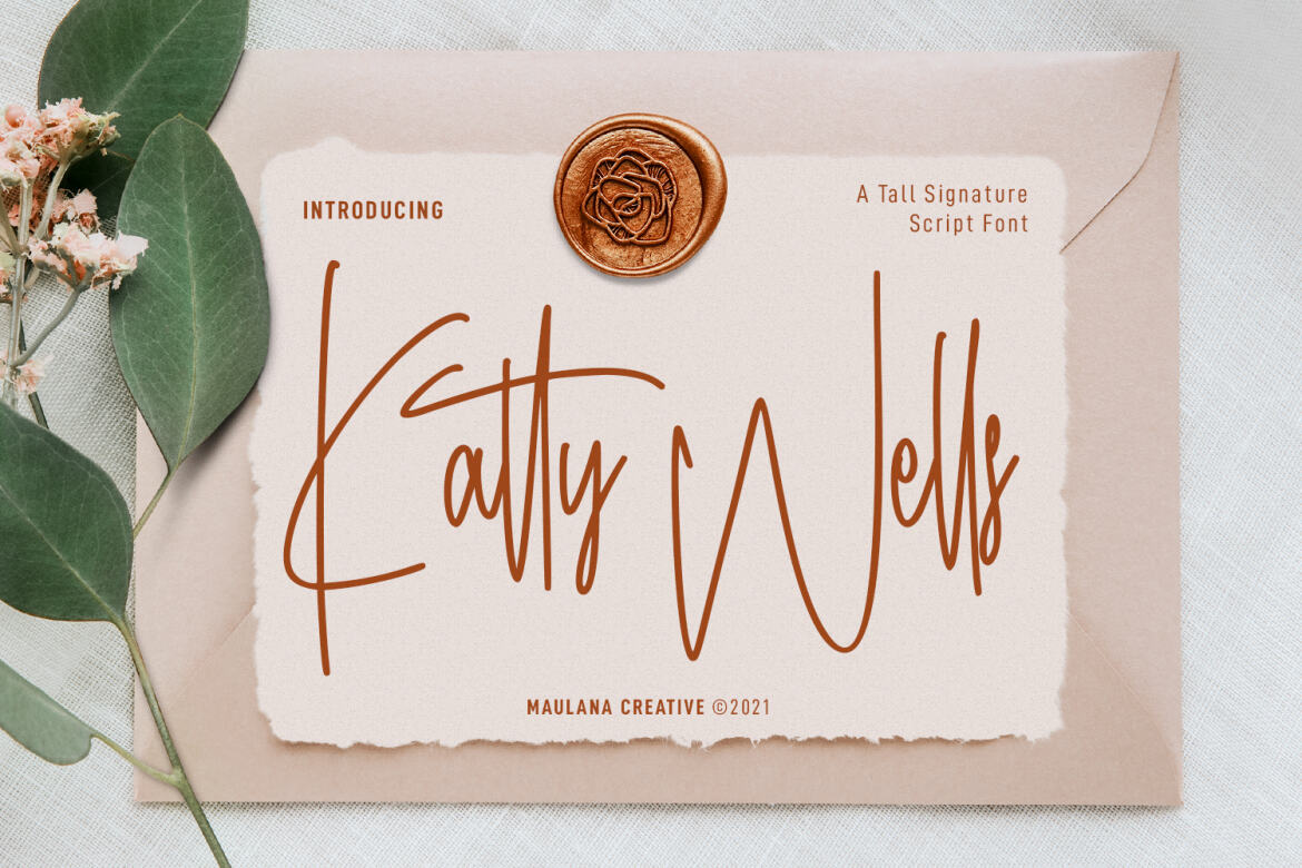 Katty Wells Signature Script Font | Deeezy