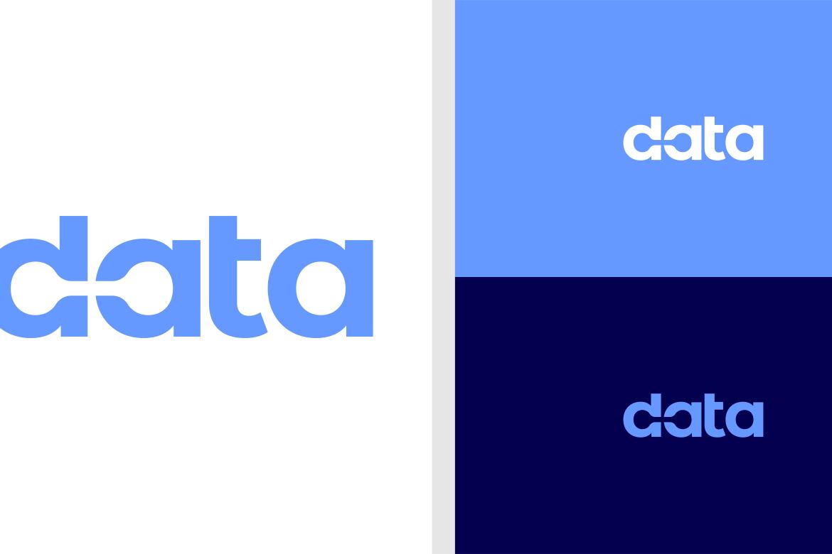 DATA LOGO WORDMARK SIMPLE NEGATIVE SPACE EDITABLE | Deeezy