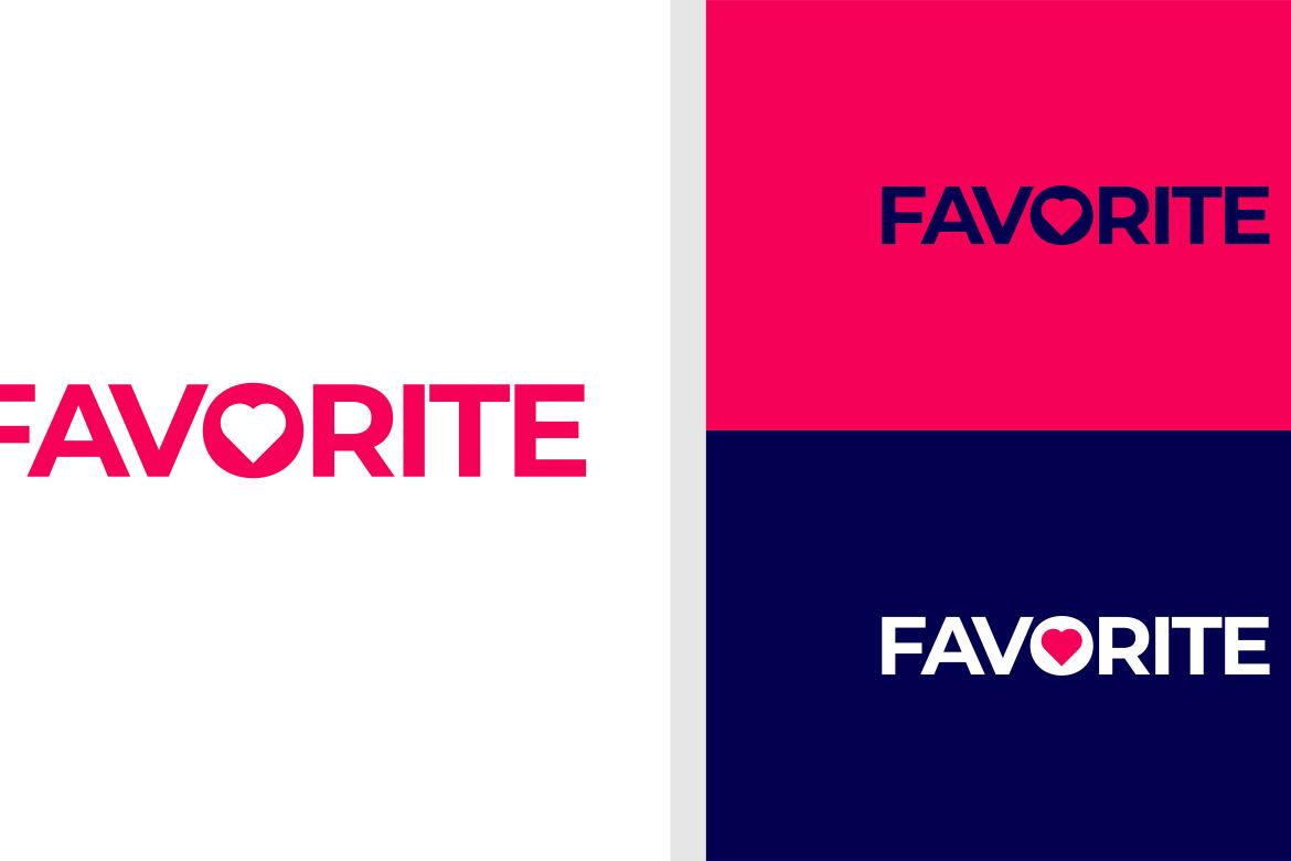 FAVORITE LOGO WORDMARK LOVE NEGATIVE SPACE EDITABLE | Deeezy