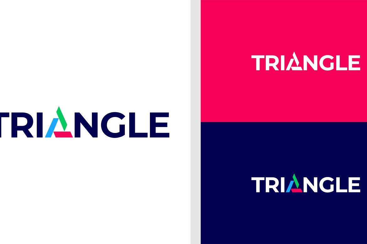 TRIANGLE LOGO WORDMARK MODERN EDITABLE | Deeezy